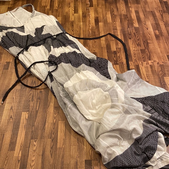 Robert Graham | Dresses | Robert Grahamblack White Daphne Silk Maxi ...